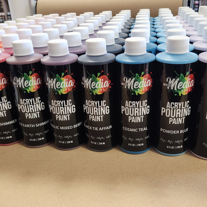 Pouring Paint – Mixed Media Girl