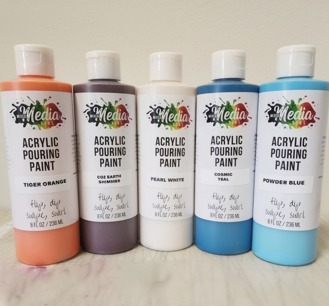 Pouring Paint – Mixed Media Girl